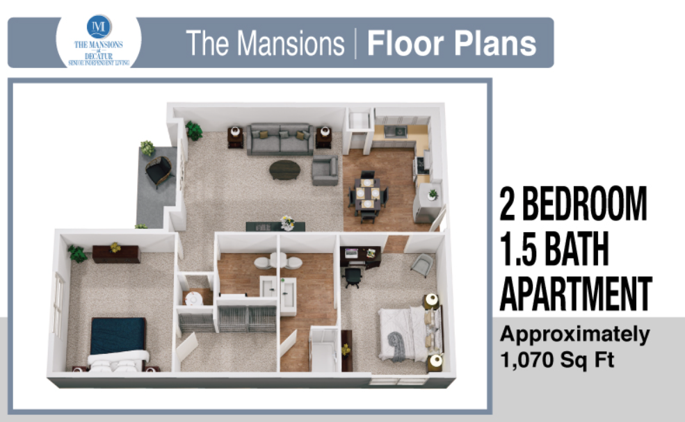 55+ Senior Apartments near Atlanta | The Mansions at Decatur
